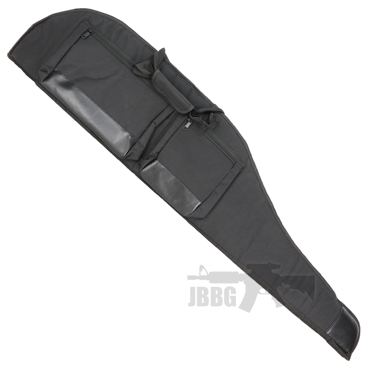 Large Two Pocket Gun Slip Faux Leather Black 127x30cm - Just BB Guns