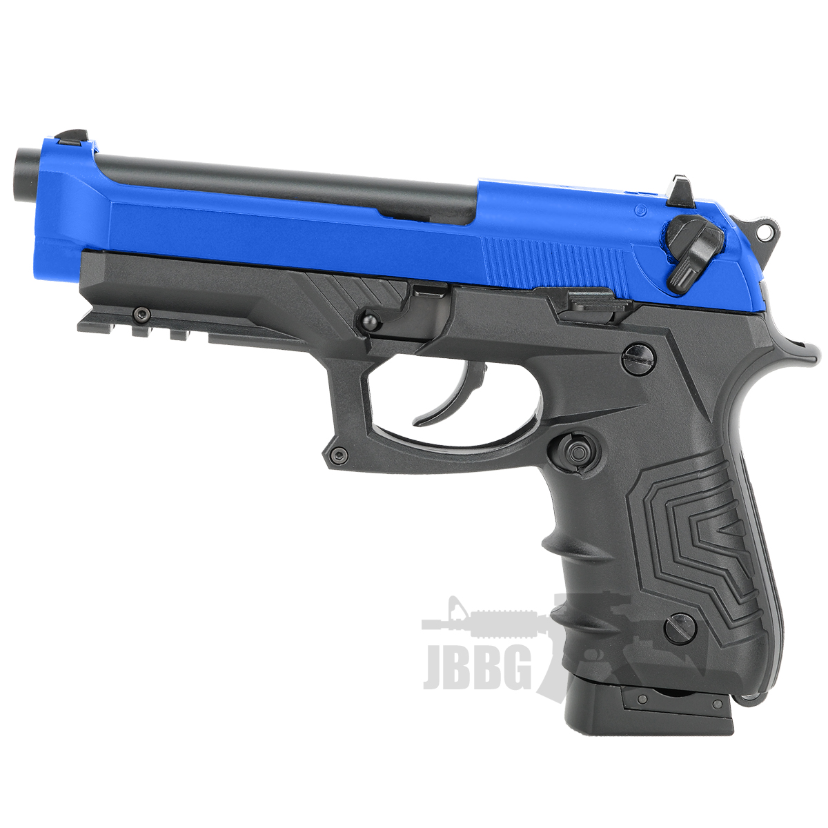 HG173 Tac M92 Gas Metal Airsoft Pistol Blue Two-Tone - Just BB Guns
