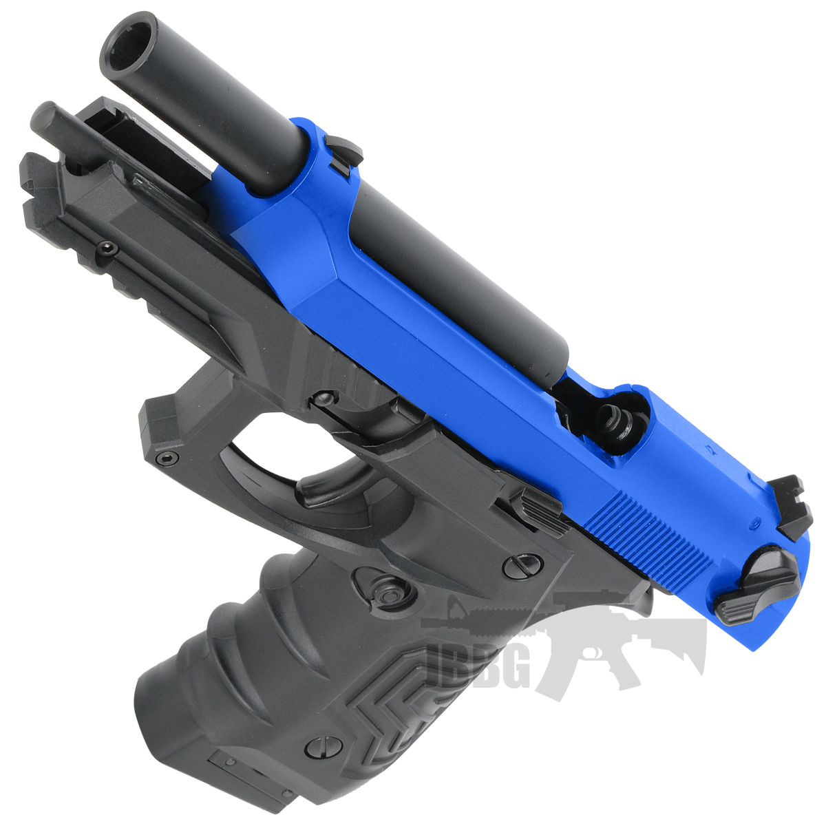 HG173 Tac M92 Gas Metal Airsoft Pistol Blue Two-Tone - Just BB Guns