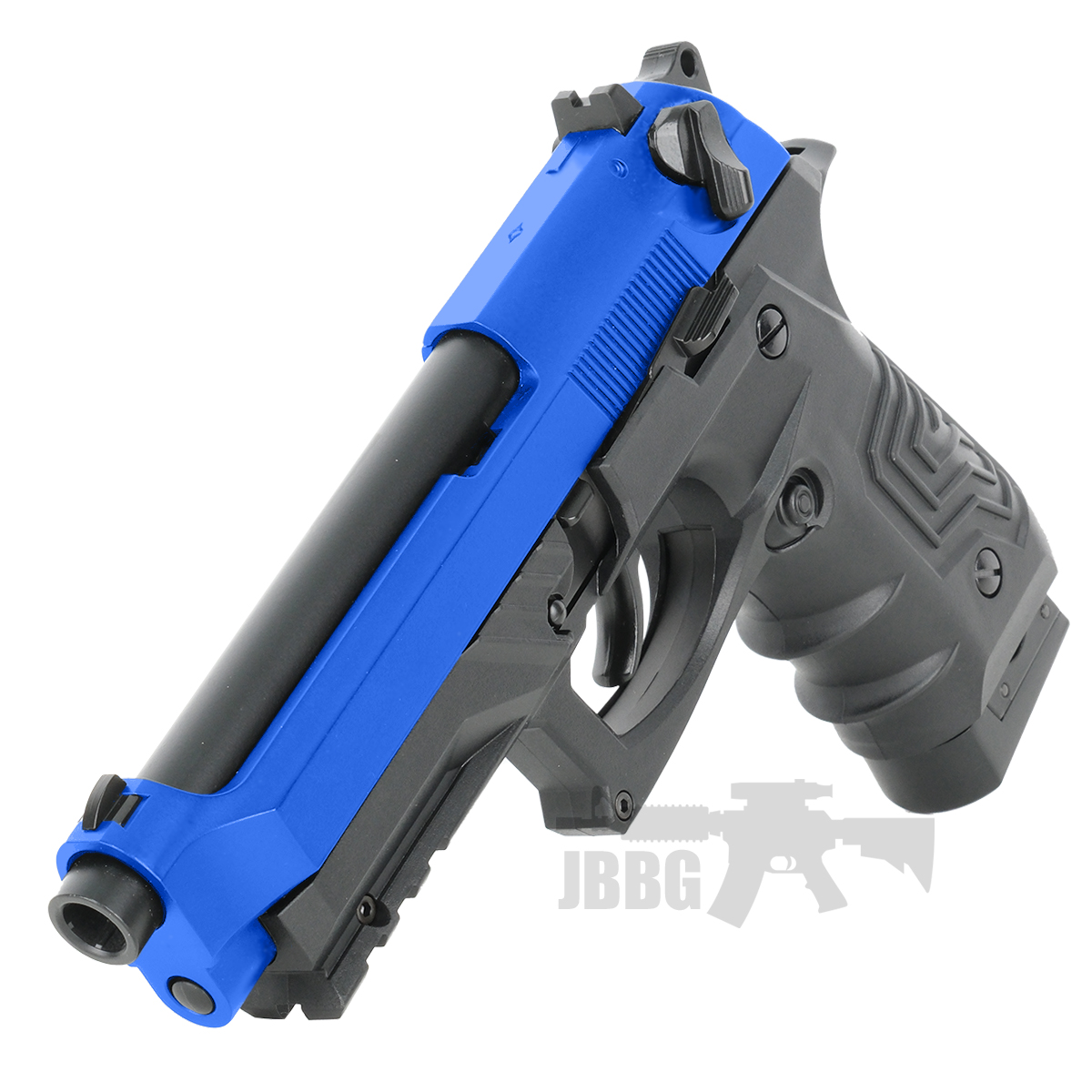 HG173 Tac M92 Gas Metal Airsoft Pistol Blue Two-Tone - Just BB Guns