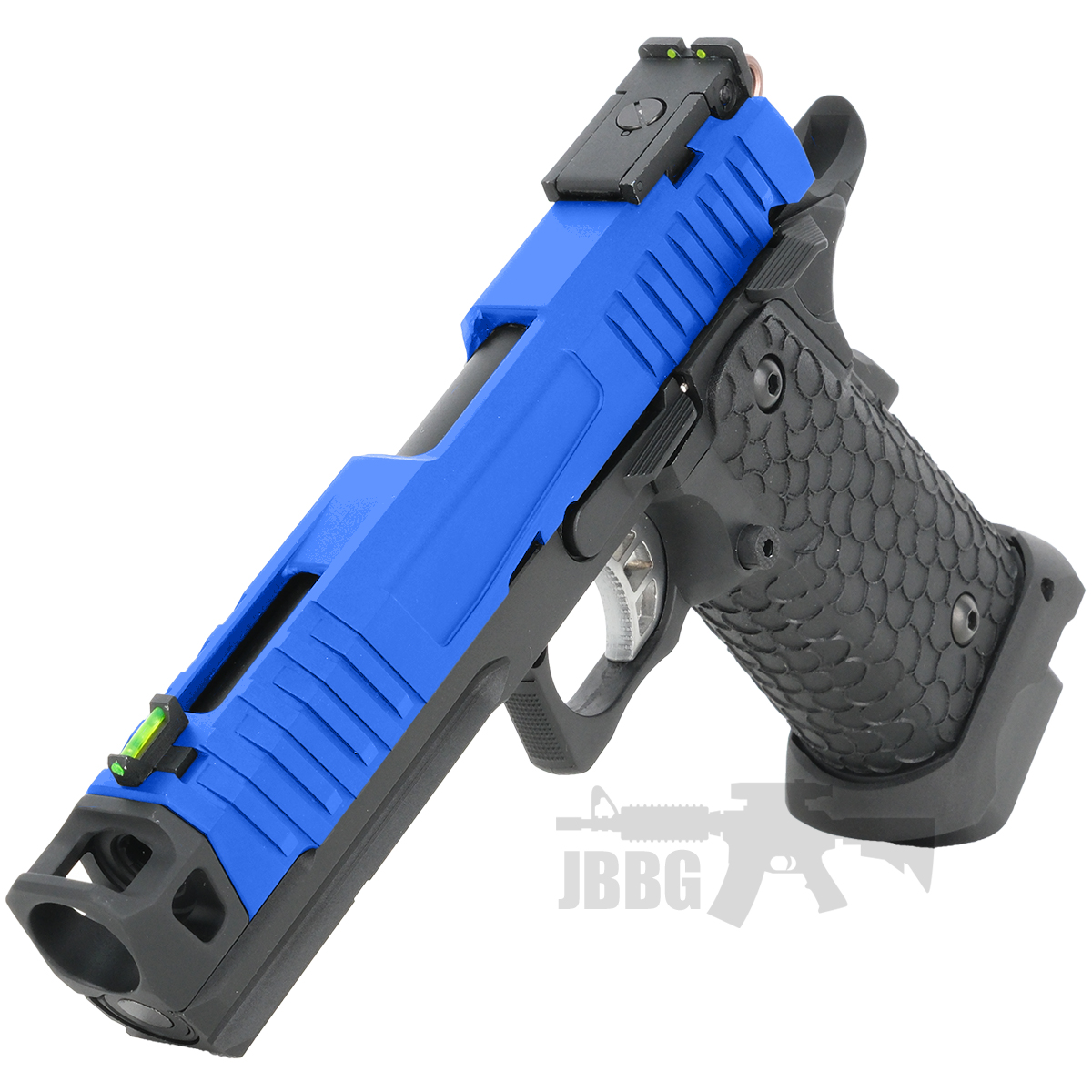 SRC-Troika MKII Hi-Capa Gas Blowback Airsoft Pistol Blue - Just BB Guns