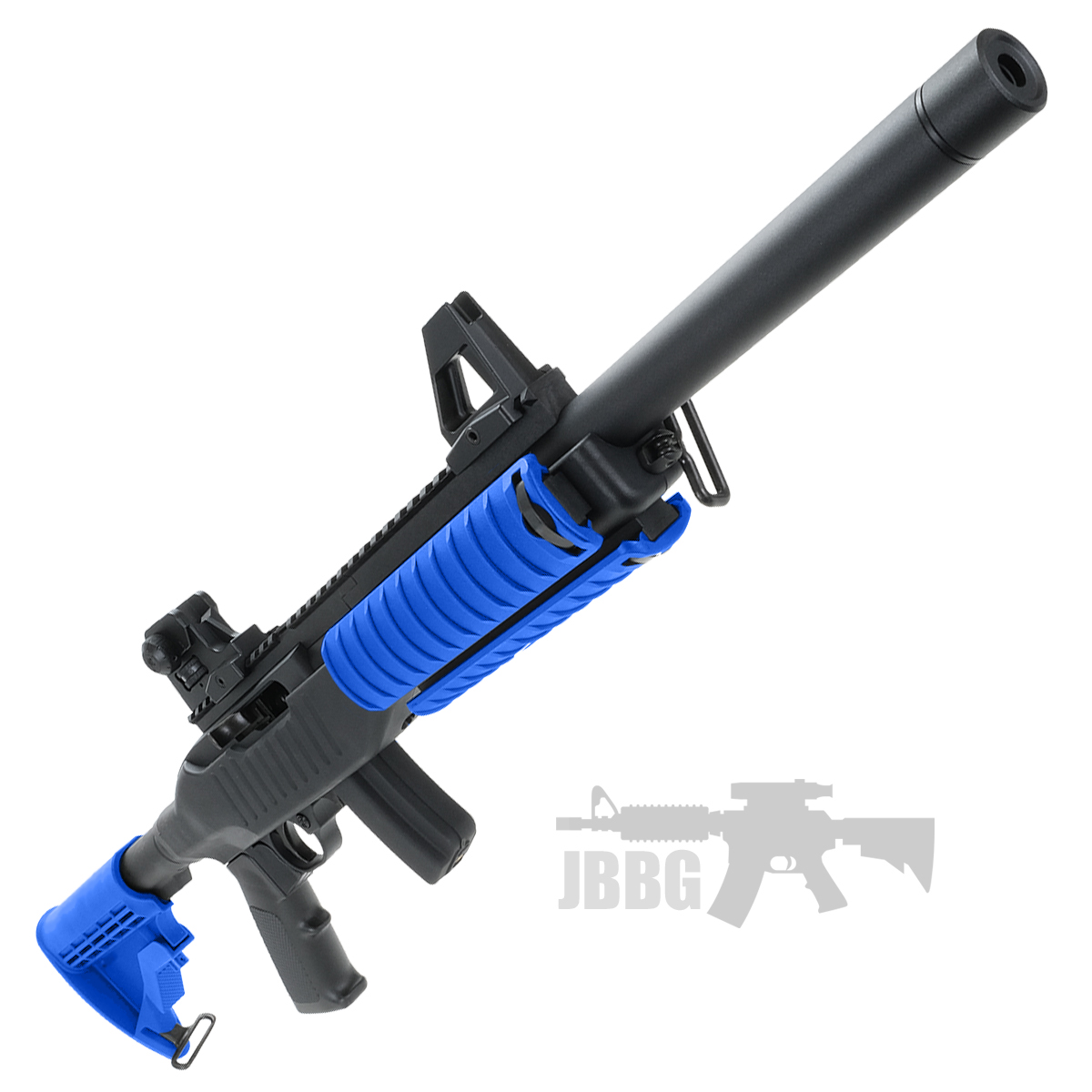 KJ Works KC-02 V1 Gas Airsoft Gun with Short Mag Blue