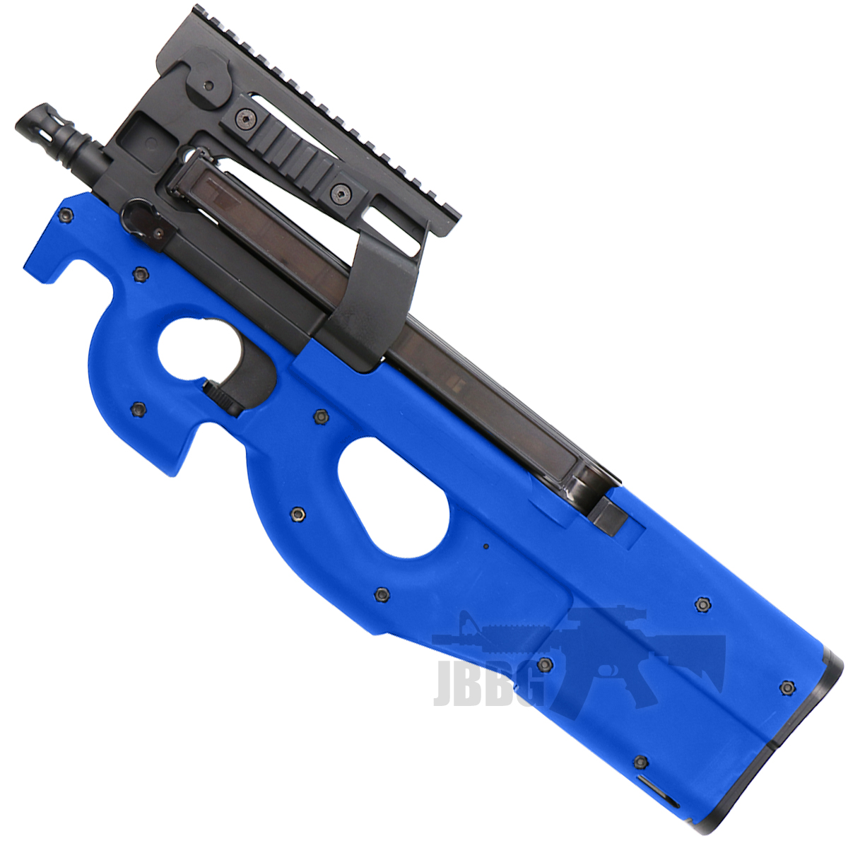 King Arms M3 Tactical P90 AEG Airsoft Gun Two-Tone Blue - Just BB Guns