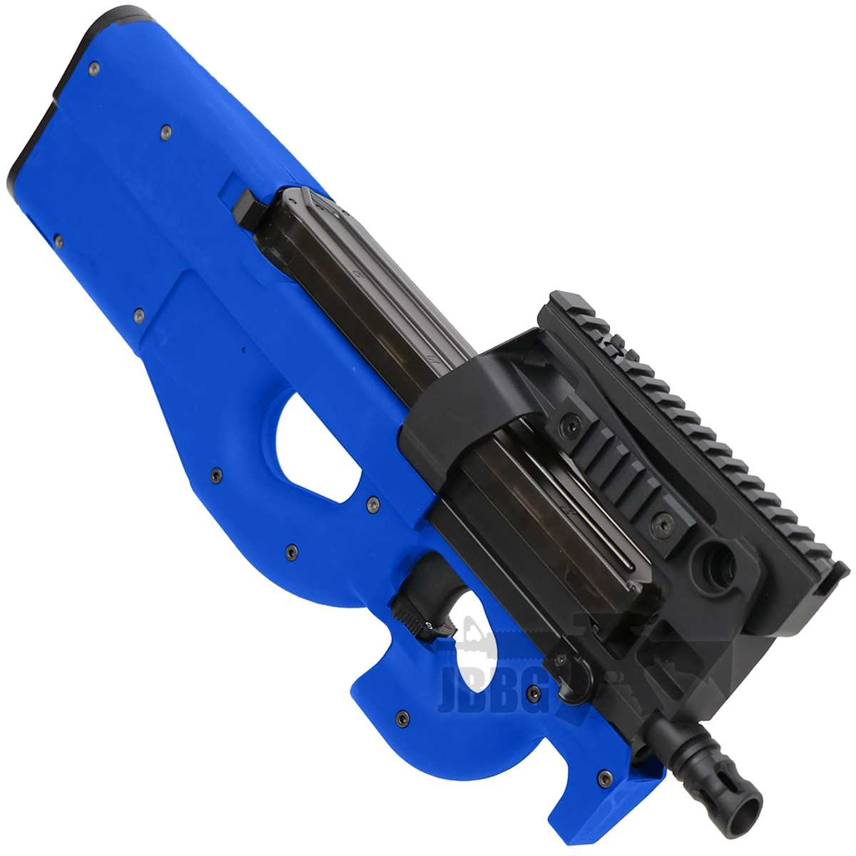 King Arms M3 Tactical P90 AEG Airsoft Gun Two-Tone Blue - Just BB Guns
