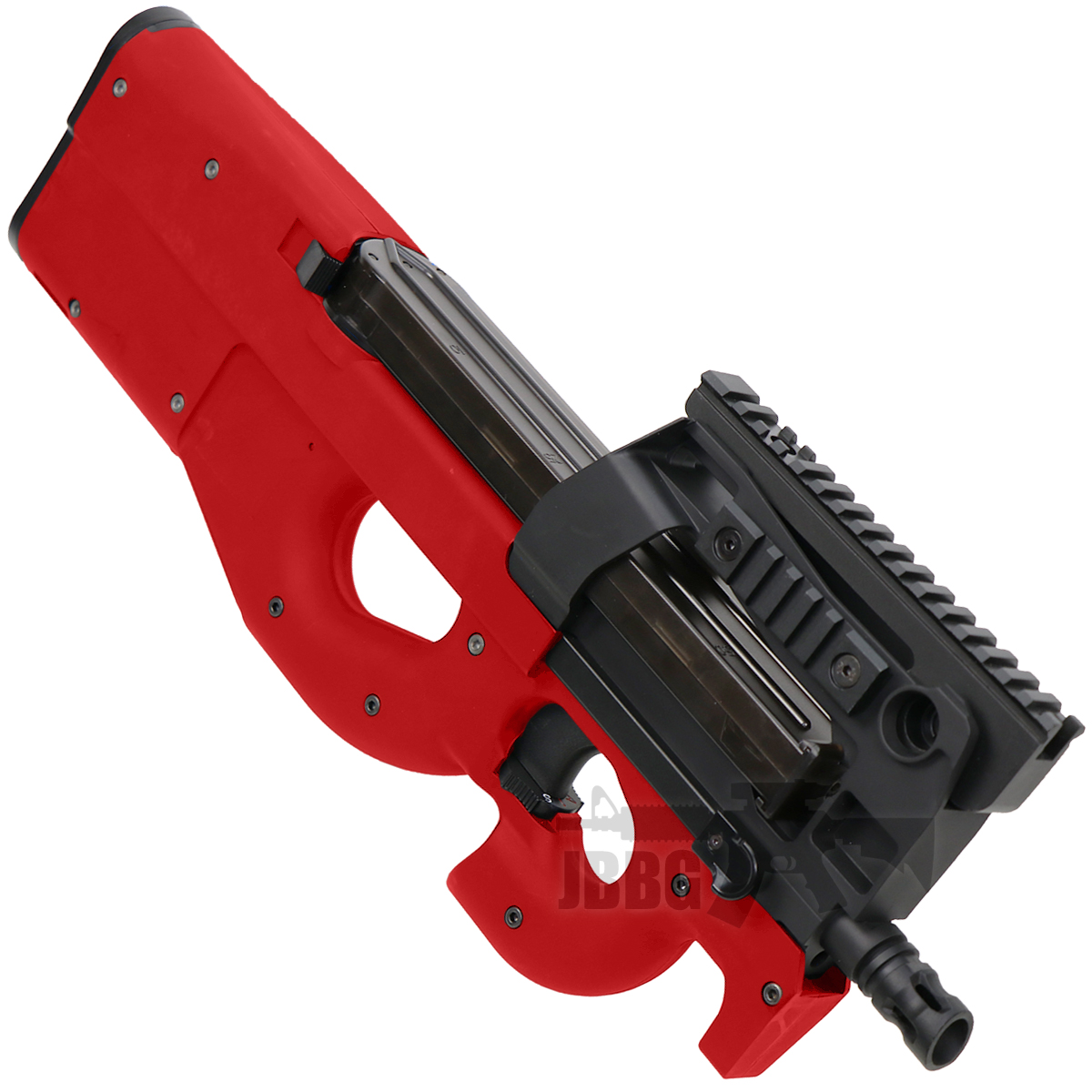 King Arms M3 Tactical P90 AEG Airsoft Gun Two-Tone Red - Just BB Guns