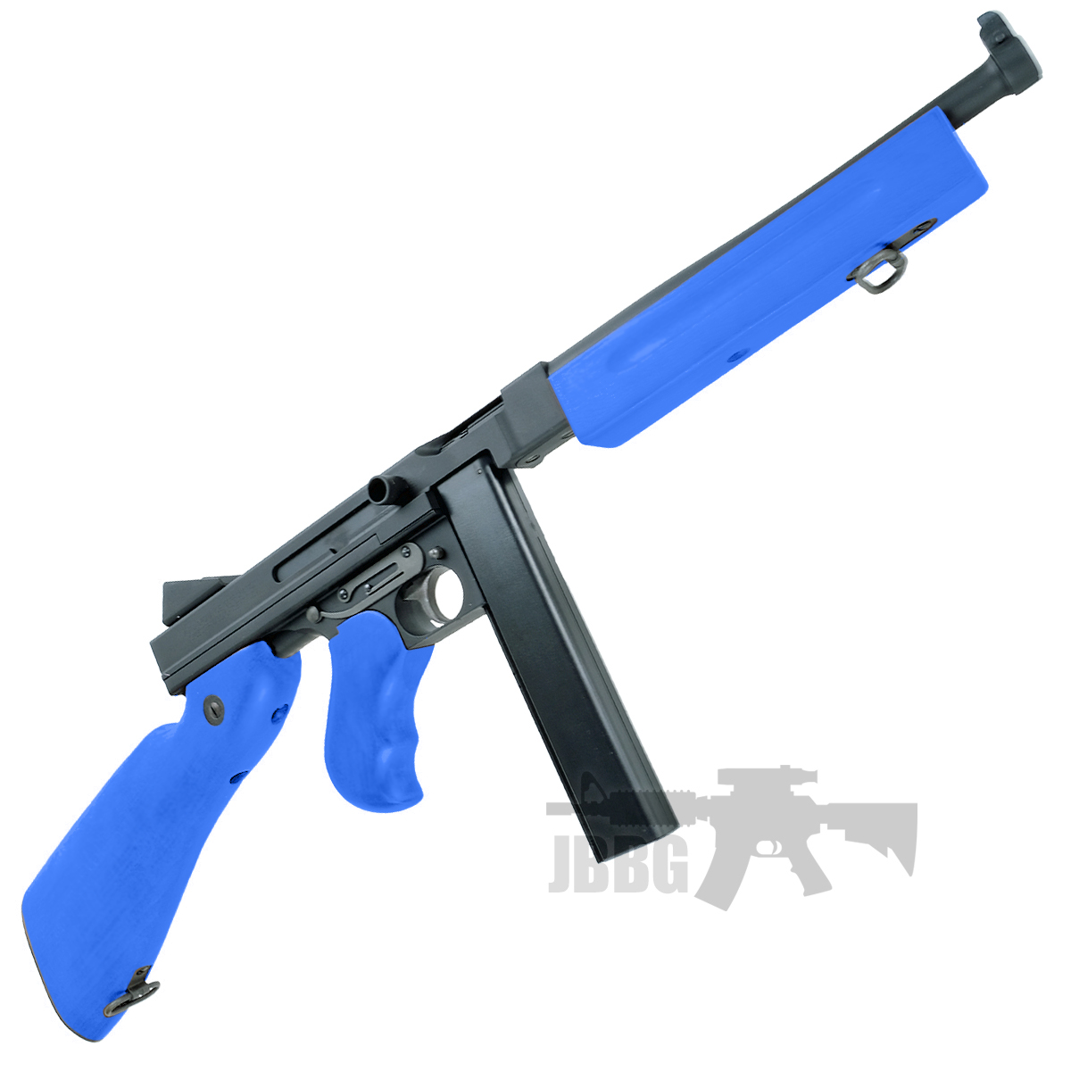 Thompson M1A1 Military Real Wood AEG Airsoft Gun Blue