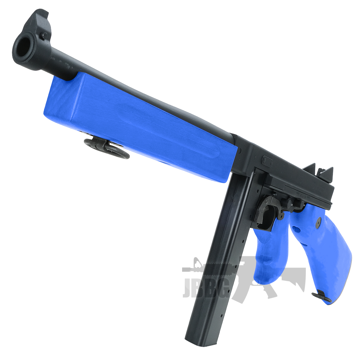 Thompson M1A1 Military Real Wood AEG Airsoft Gun Blue