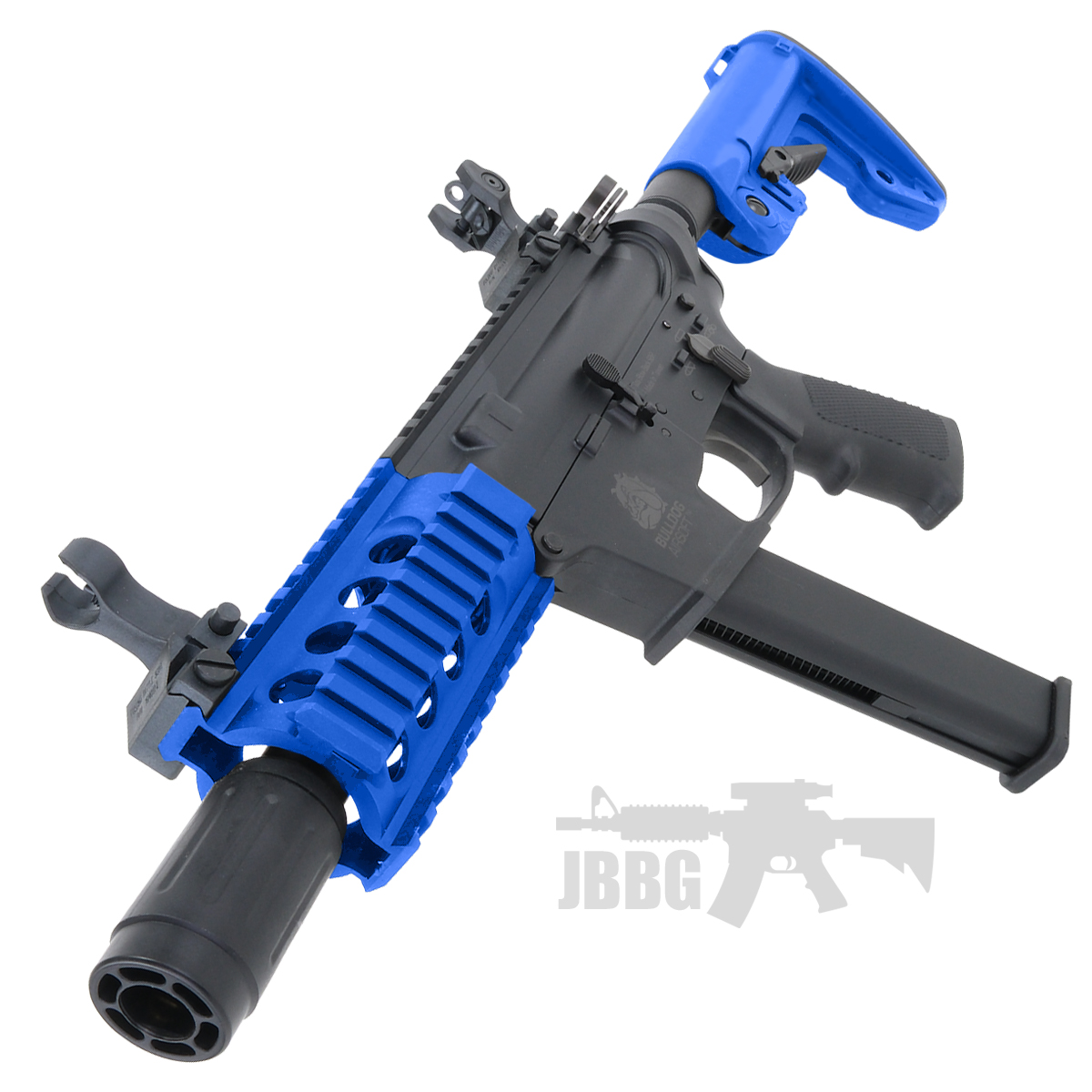 Bulldog TWS 9mm SBR Gas Blowback Lite Airsoft Gun Blue