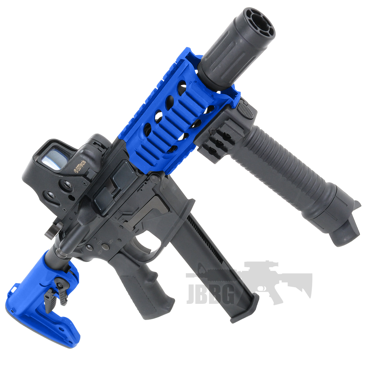 Bulldog TWS 9mm SBR Gas Blowback Lite Airsoft Gun Blue