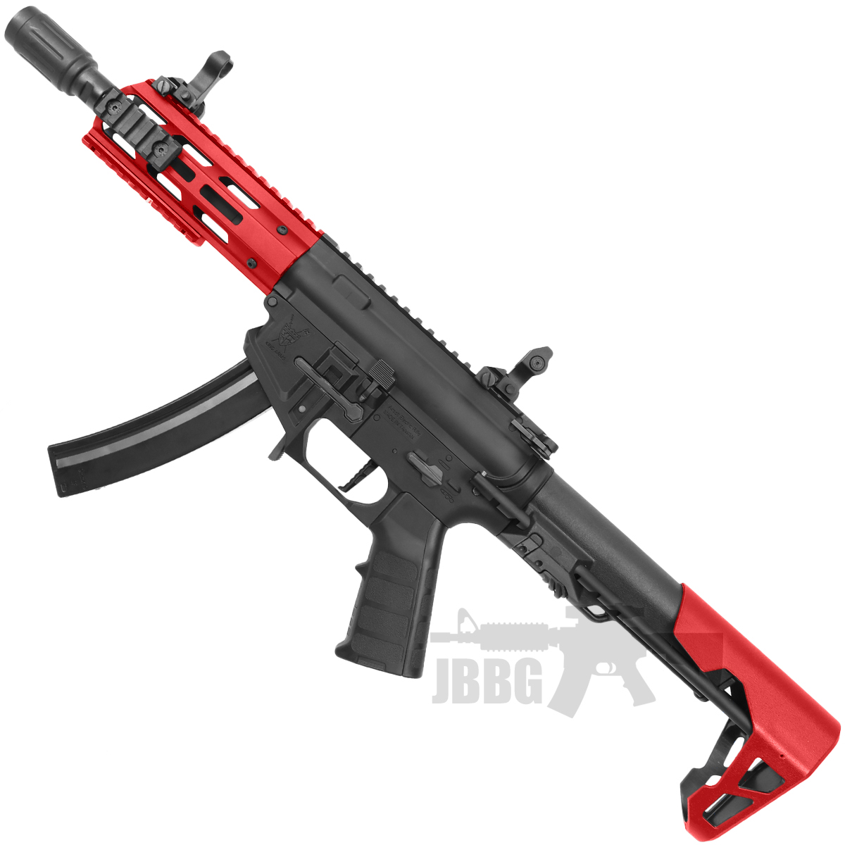 King Arms PDW 9mm SBR M-Lok Airsoft AEG Rifle Red