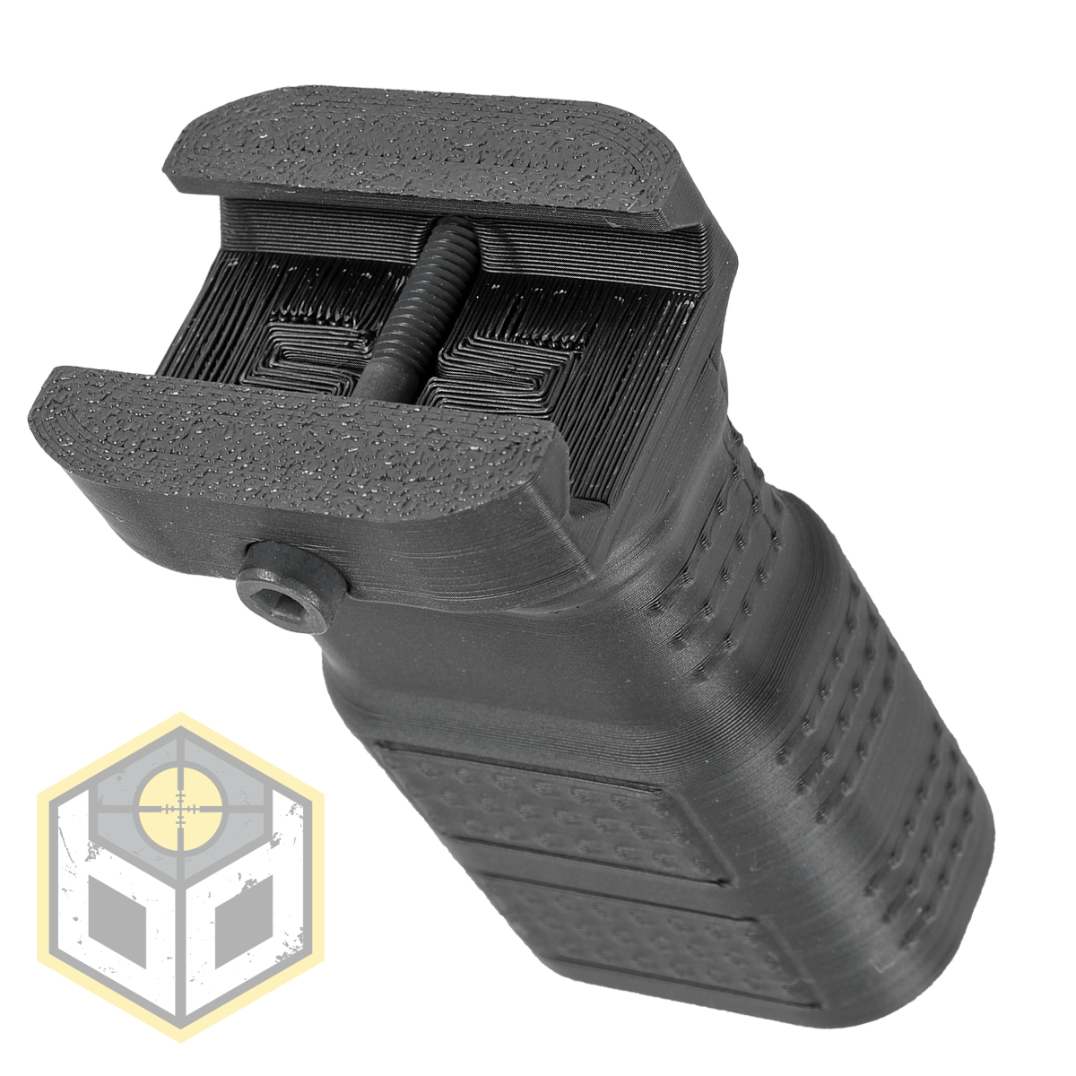 PTS STY Vertical Foregrip, Short Black Carbon Fibre - Just BB Guns