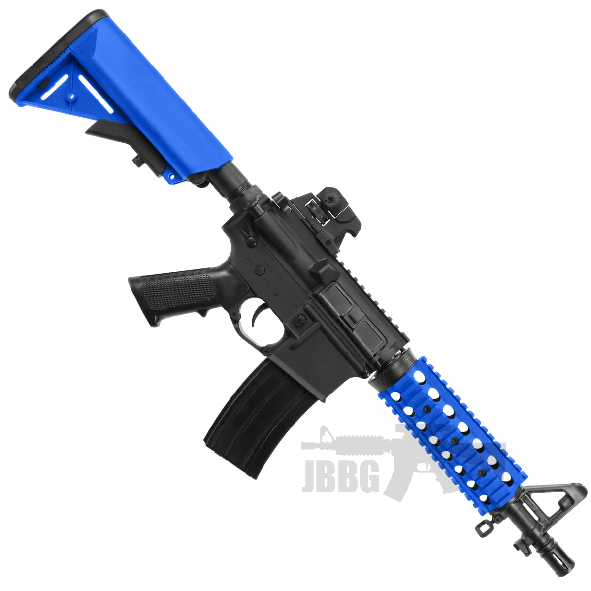 Bulldog M4PI RIS CQB Airsoft Gun Two-Tone Blue - Just BB Guns