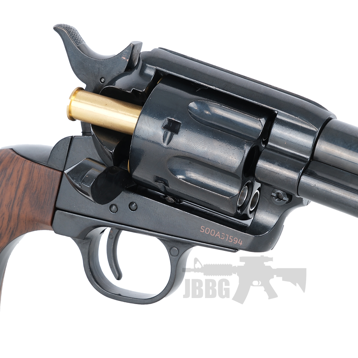 King Arms SAA .45 Peacemaker Airsoft Revolver L Electroplated