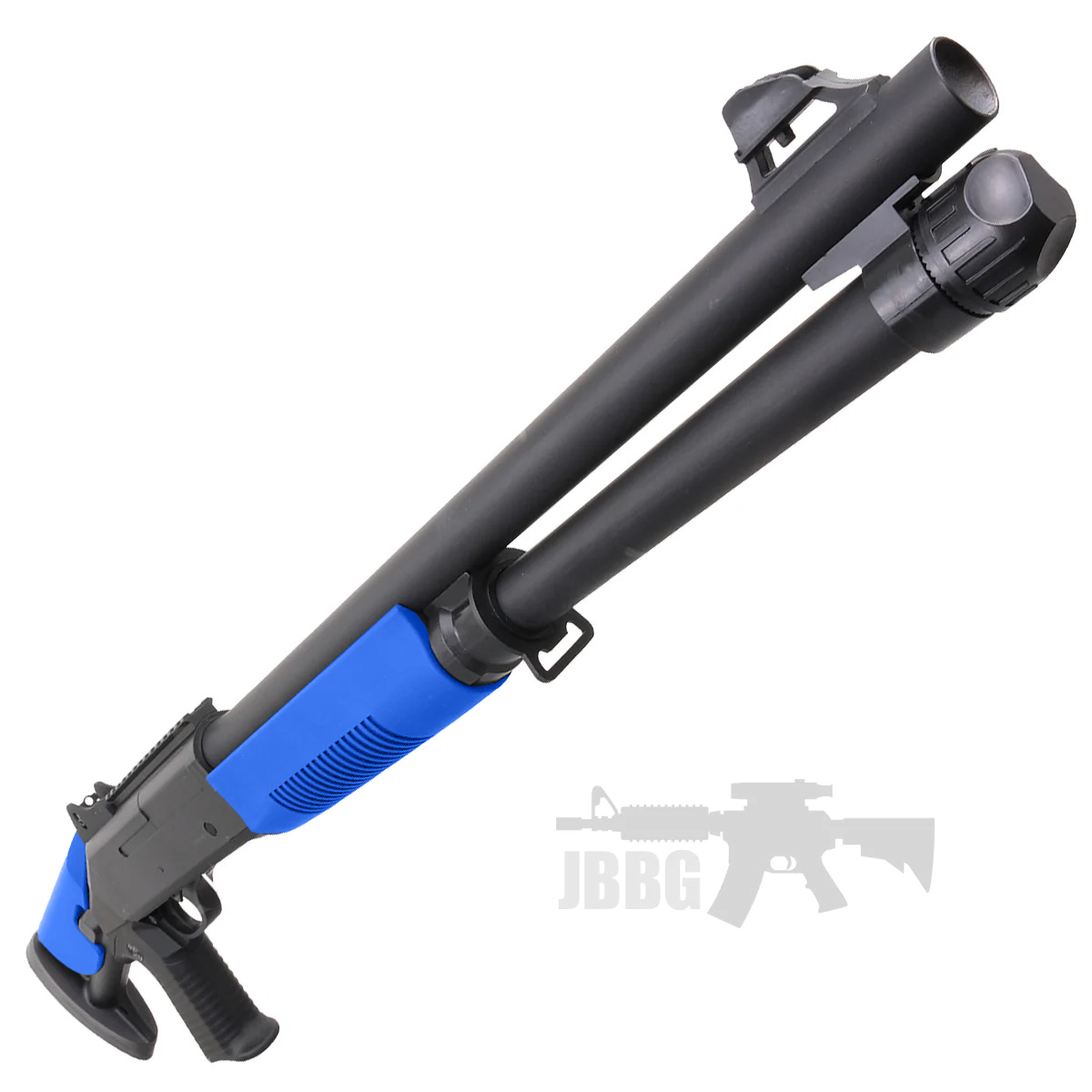 M56DLBL Double Eagle Pump Action Airsoft Shotgun Blue