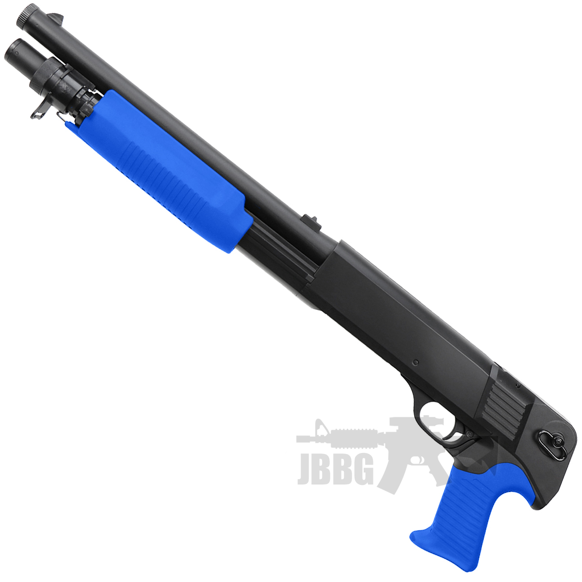 M56B Airsoft Shotgun with Multi Shot System Two-Tone Blue - Just BB Guns