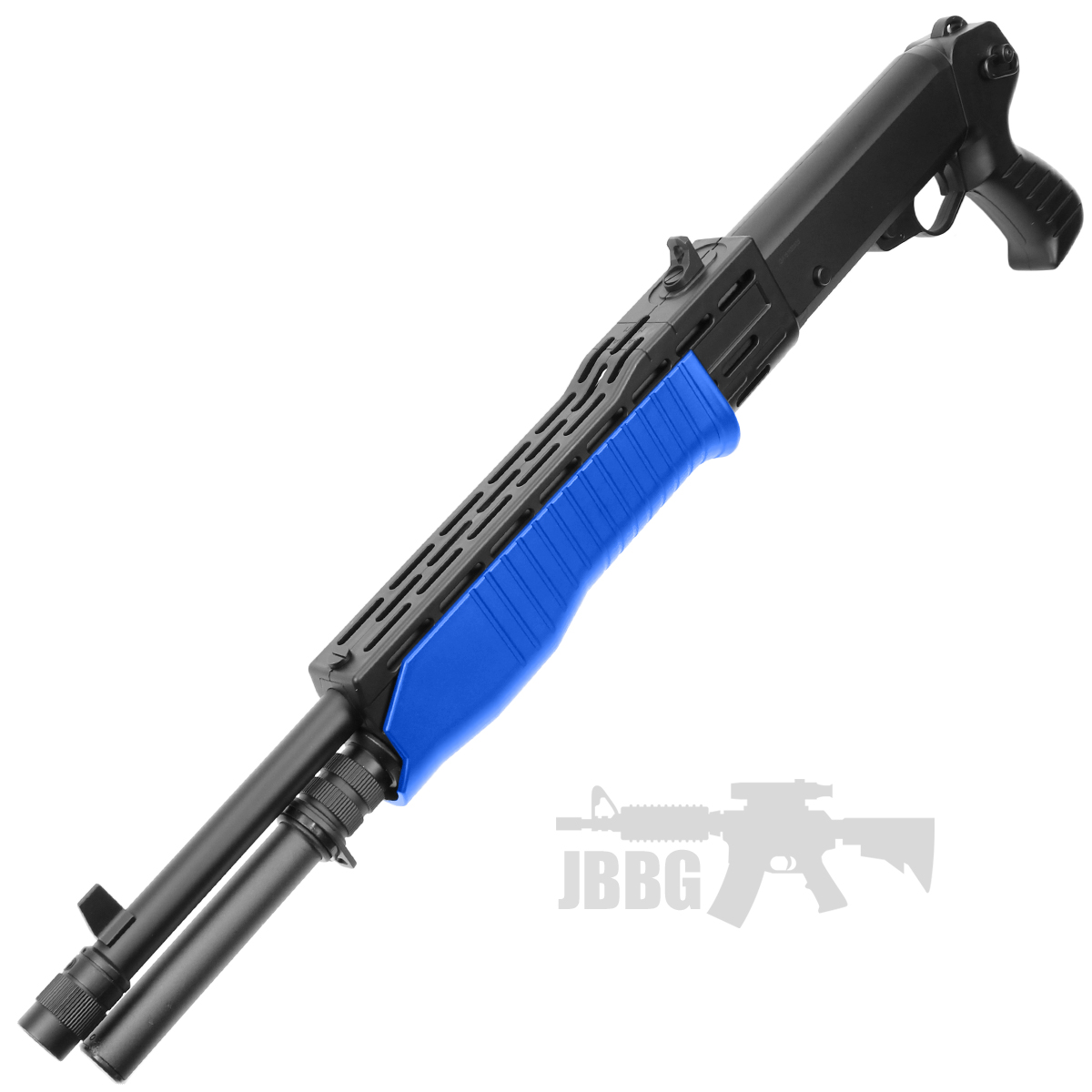 M63 Multi Shot Airsoft BB Shotgun Two-Tone Blue - Just BB Guns