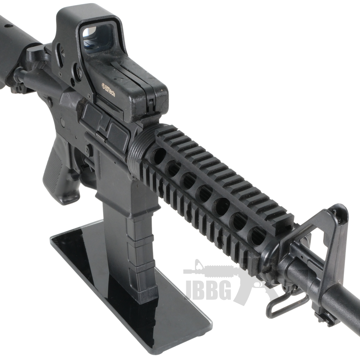 AR Rifle Display Stand Mag Well Style with Glass Base