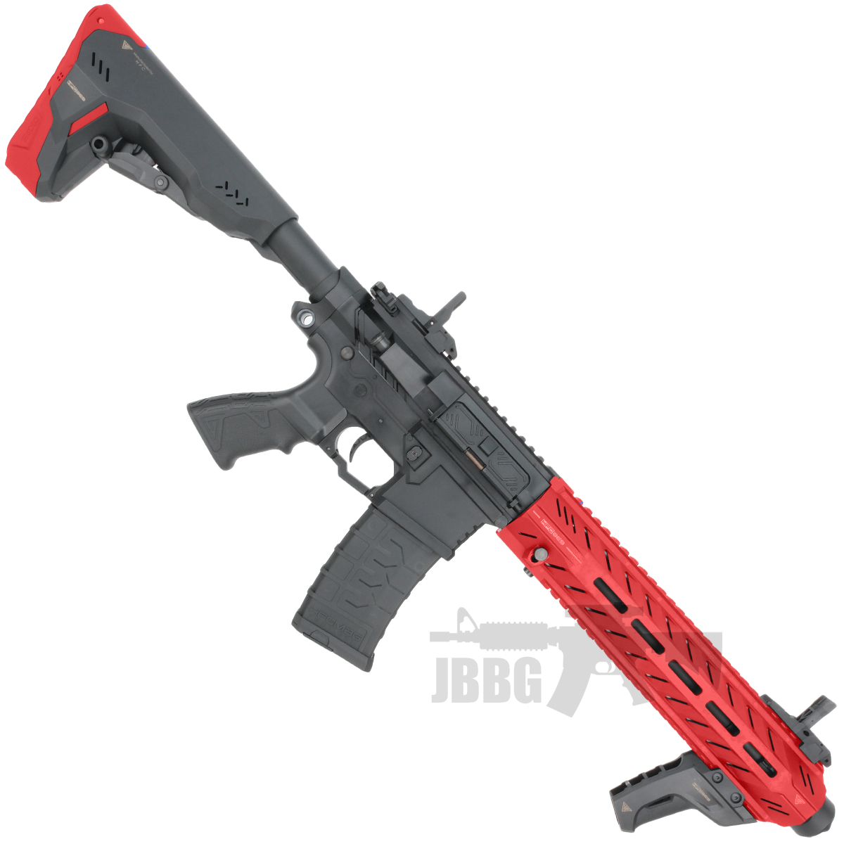 HFC LEII AEG Tactical Airsoft Gun Red Two-Tone - Just BB Guns