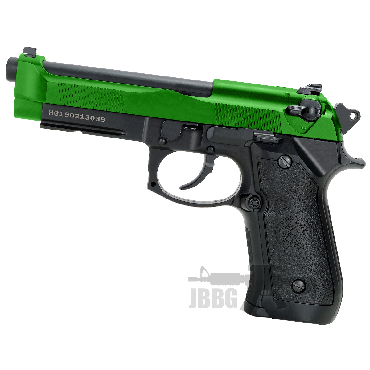 HG190 ABS Gas Airsoft Pistol Green - Just BB Guns