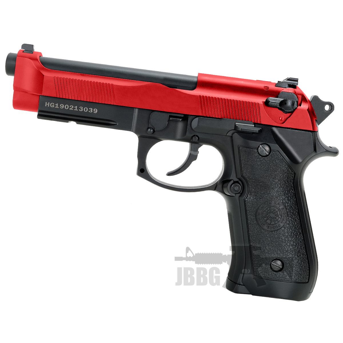 HG190 ABS Gas Airsoft Pistol Red - Just BB Guns