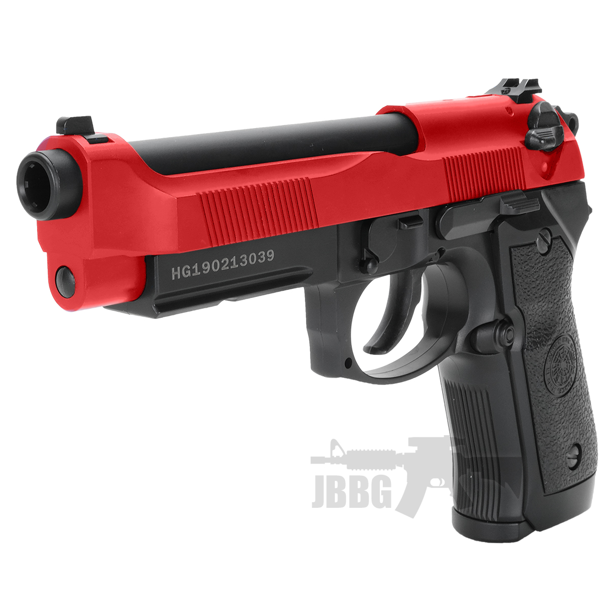 HG190 ABS Gas Airsoft Pistol Red - Just BB Guns
