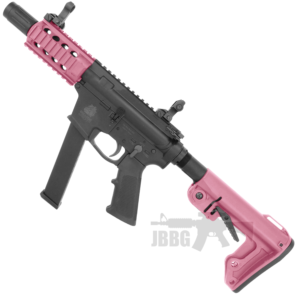 Bulldog TWS 9mm SBR Gas Blowback Lite Airsoft Gun Pink