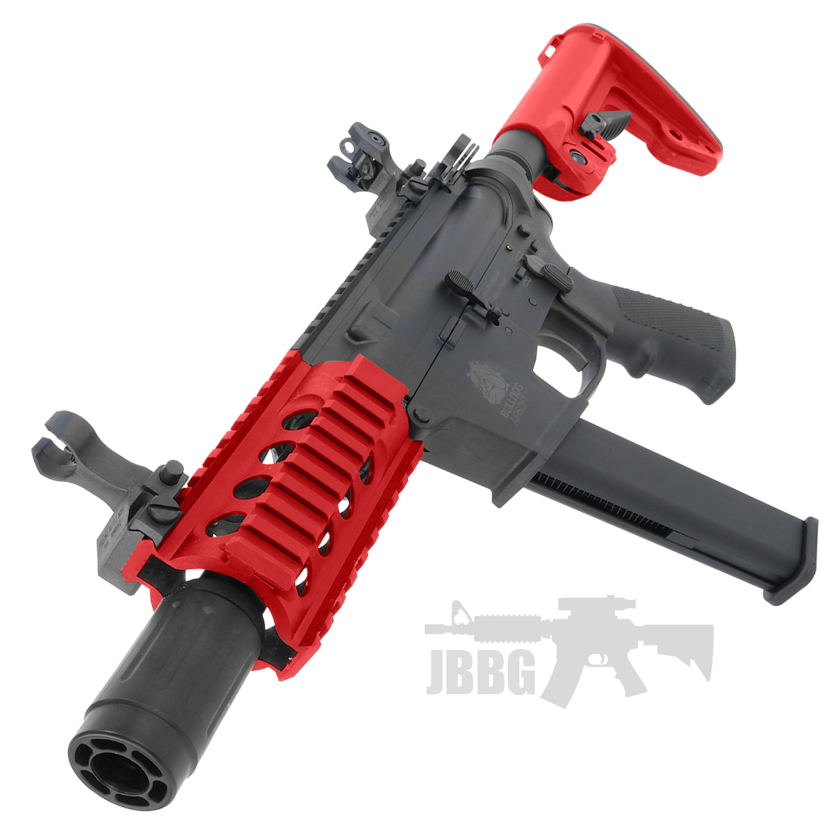 Bulldog TWS 9mm SBR Gas Blowback Lite Airsoft Gun Red