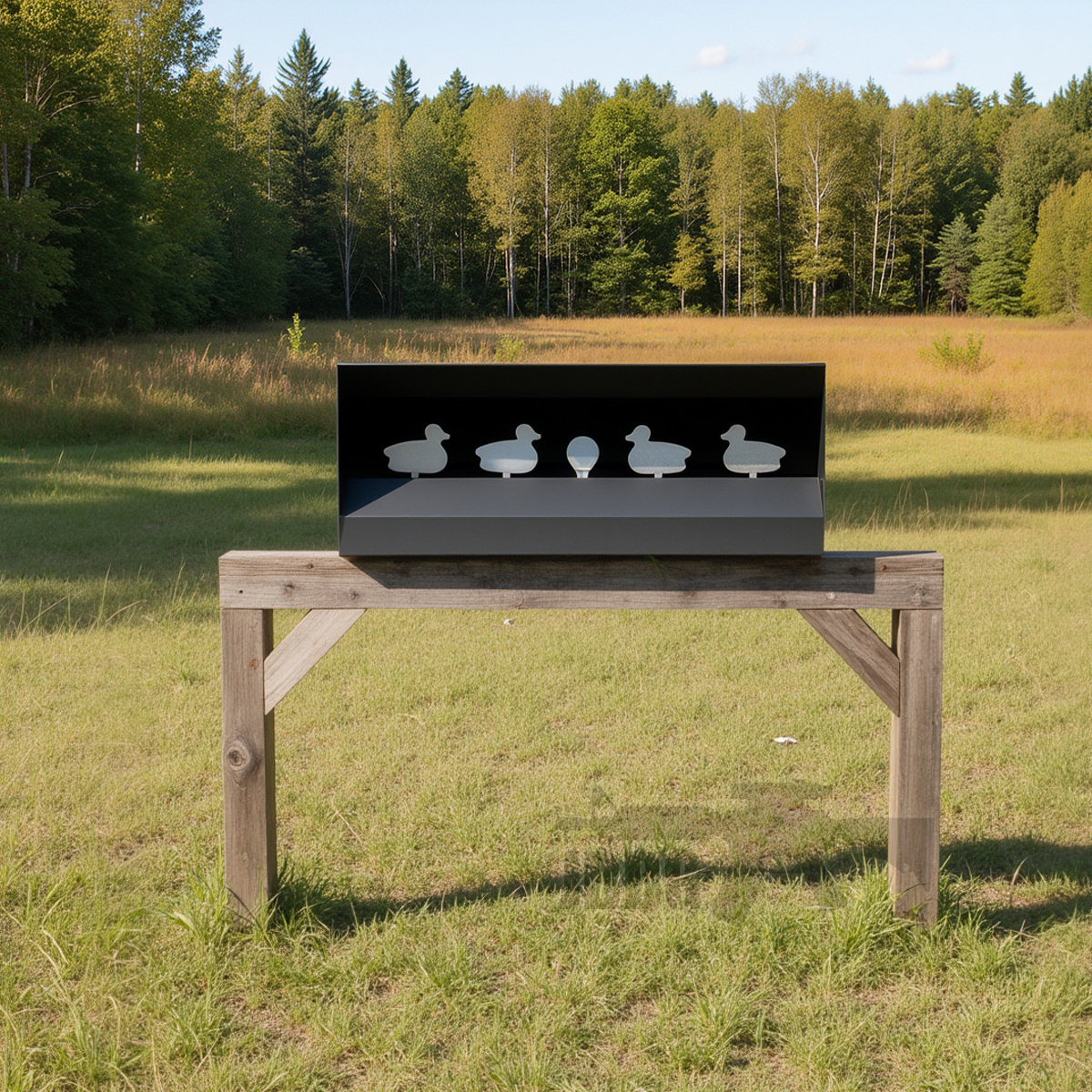 Self Resetting Magnetic Knock Down Duck Target Box System