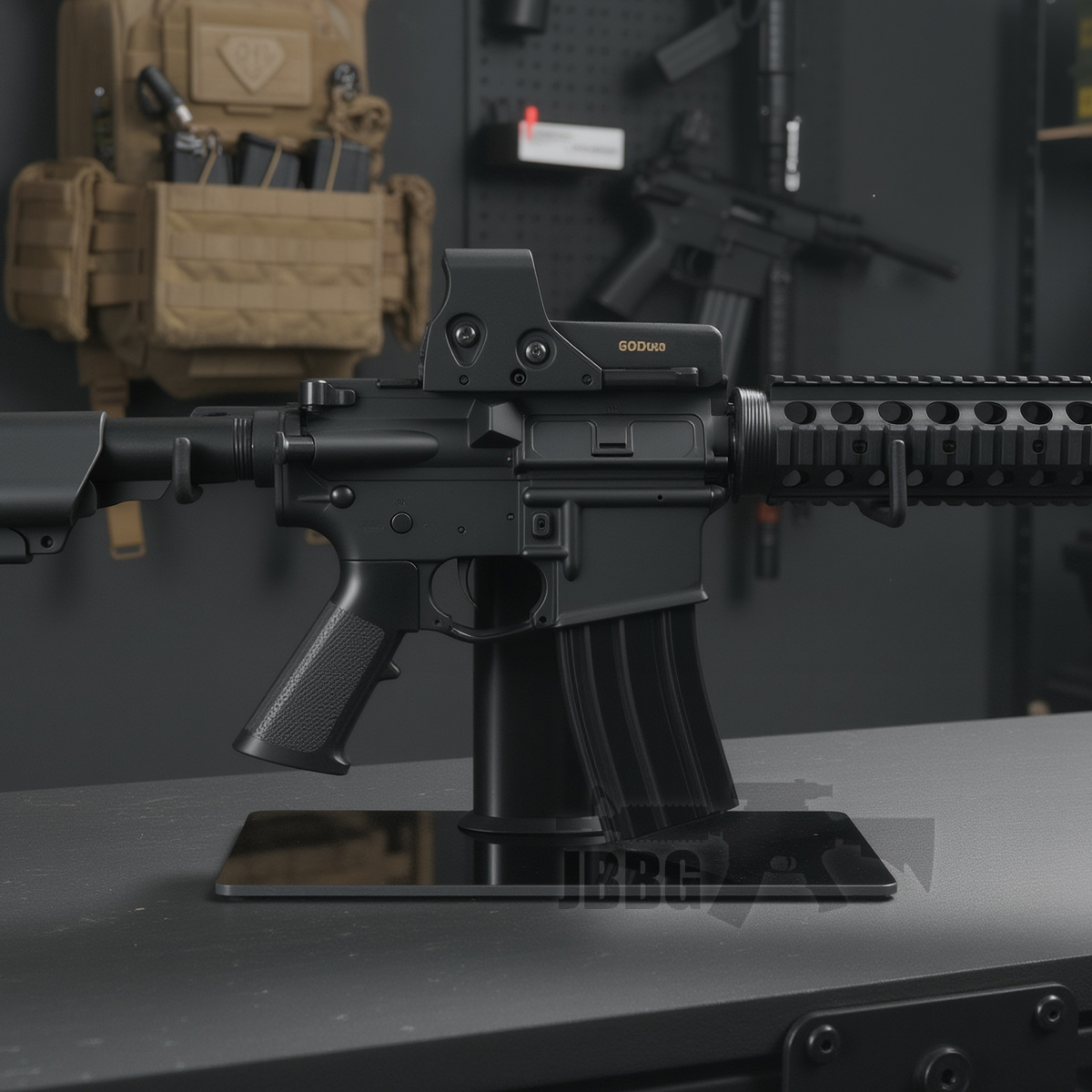 Universal Gun Display Stand with Glass Base