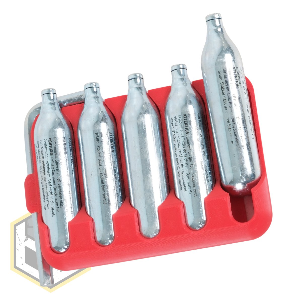 12g Co2 Cartridge and Hex Key Holder Red 5 - Just BB Guns