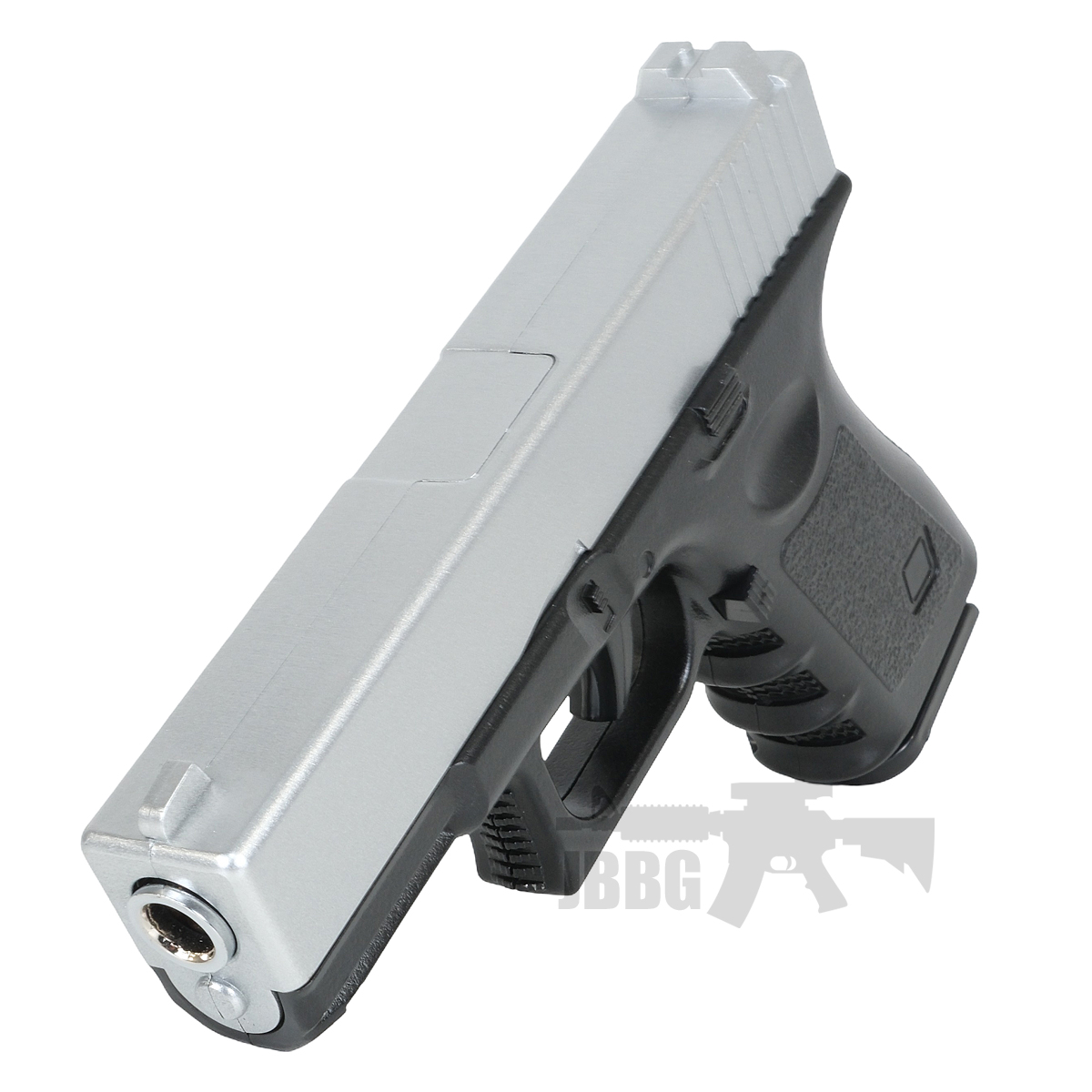 ZG15 Spring Airsoft BB Pistol Full Metal Silver - Just BB Guns