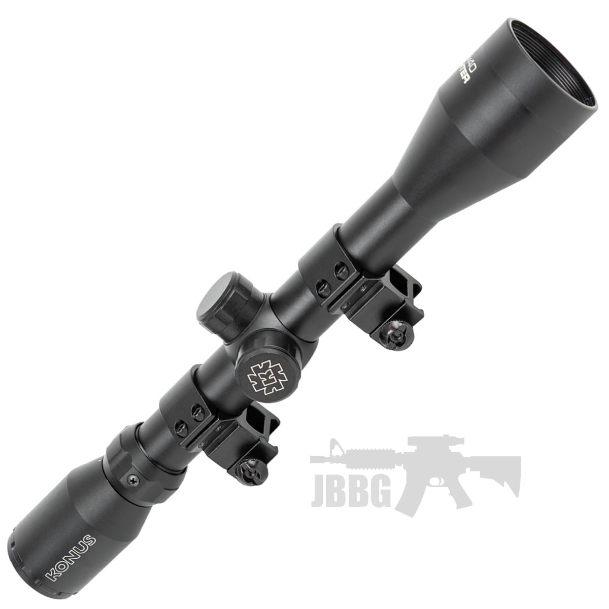 Konus Fighter 3-9 X40 Mil Dot Rifle Scope with Picatinny Mounts