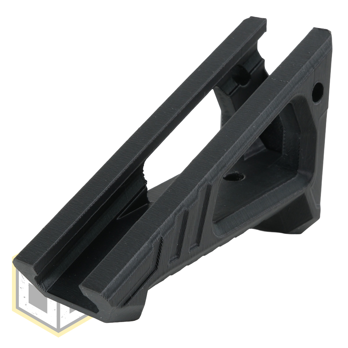 AFG Stubby Picatinny Rail Angled Foregrip Easy Fit Black - Black