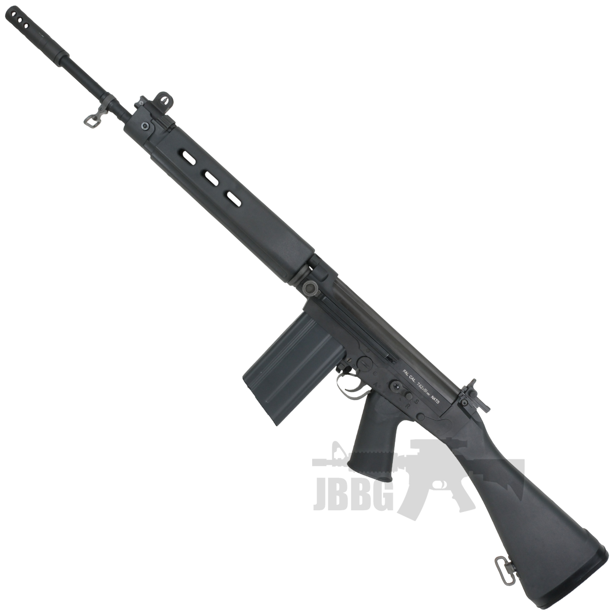 King Arms FAL AEG Full-Length Version 3 Airsoft Rifle - Just BB Guns