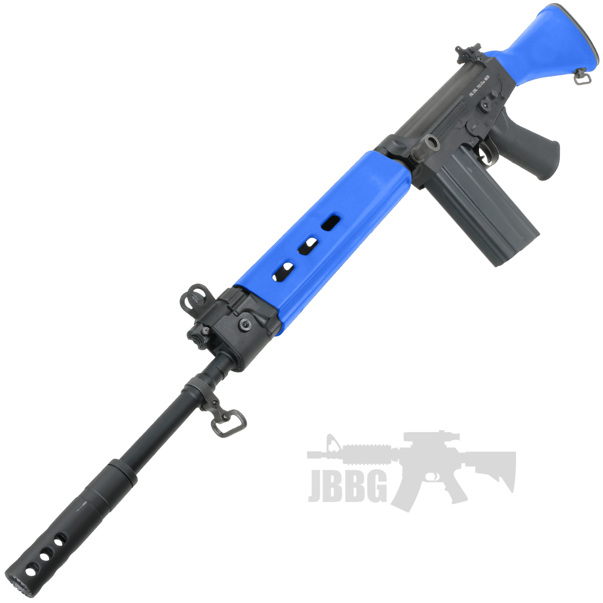 King Arms FAL AEG Full-Length Version 3 Airsoft Rifle Blue - Just BB Guns