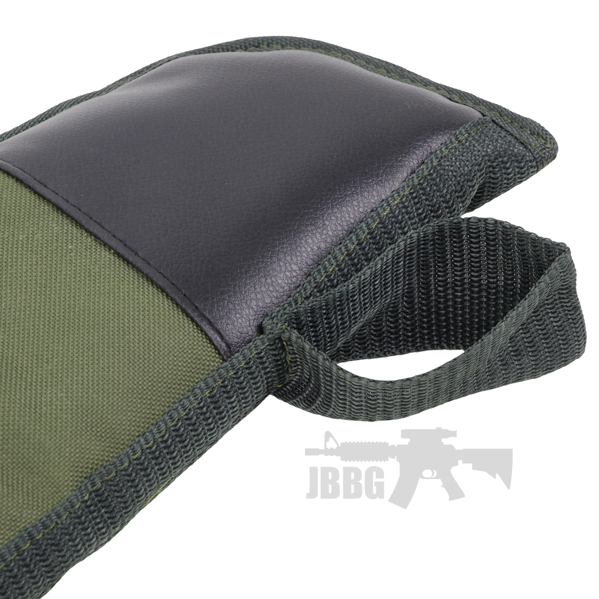 Two Pocket Rifle Bag Gun Slip Faux Leather Green 127cm - Just BB Guns